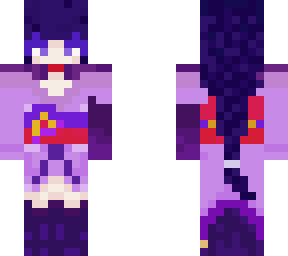 genshin raiden shogun | Minecraft Skins