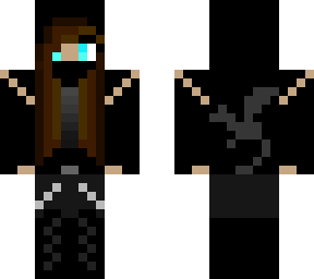 Gril With Dragon Cape | Minecraft Skin