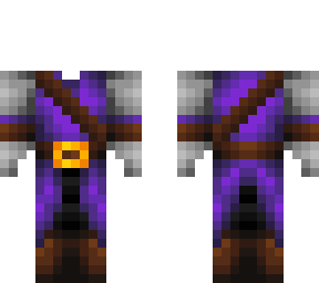 OB - Silver & Purple Knight Armor | Minecraft Skin