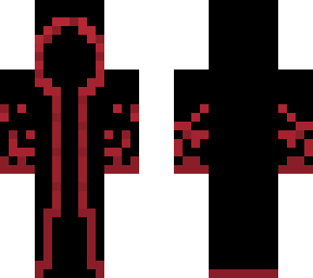Red Cloak with shadow figure | Minecraft Skin