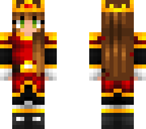 Royal Medieval Warrior Lady | Minecraft Skin