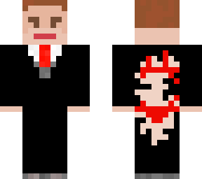 man in suit with underwear | Minecraft Skin