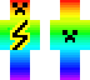 rainbow creeper | Minecraft Skins