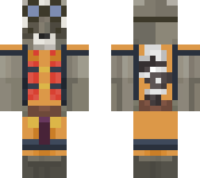 Rocket raccoon | Minecraft Skin