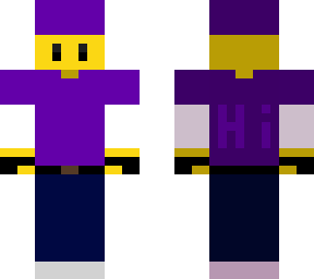 stupid purple noob V2 | Minecraft Skin