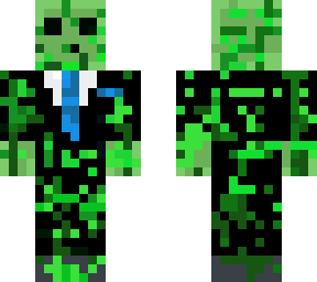 Suit Slime (creeper fusion) | Minecraft Skin