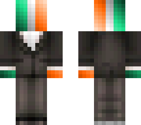 Ireland flag as a human | Minecraft Skin
