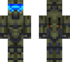 Master Chief Blue Visor | Minecraft Skin