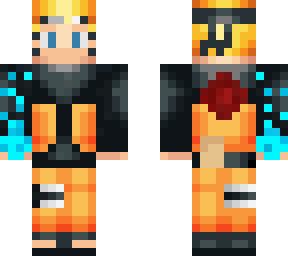 Naruto with rasengan | Minecraft Skin