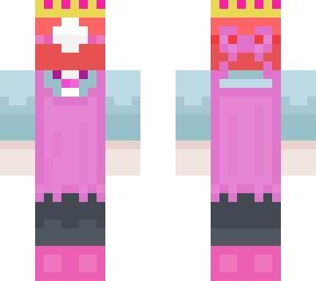 Peter Dsaf In Pink Dress | Minecraft Skin