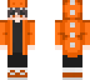 Dino Orange Onesie (Boy) | Minecraft Skin