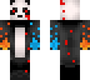 bloody panda | Minecraft Skin