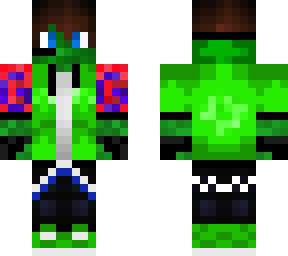 Neon gamer zombie | Minecraft Skin