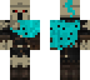 Warden Knight with Sculk bone armor (V2) | Minecraft Skin
