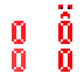 the red creeper master | Minecraft Skin