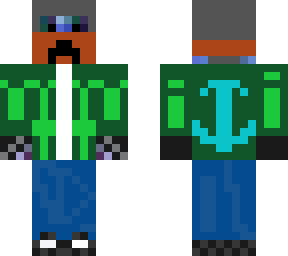 Multi Color Creeper | Minecraft Skin