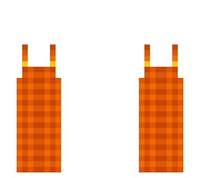 OB - Pumpkin Orange Overalls | Minecraft Skin