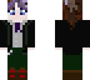 person with wallet chain | Minecraft Skin