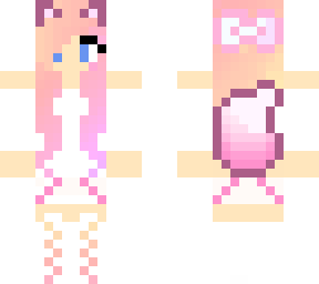 pink wolf girl | Minecraft Skin
