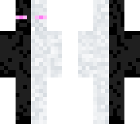 white and black Enderman | Minecraft Skin