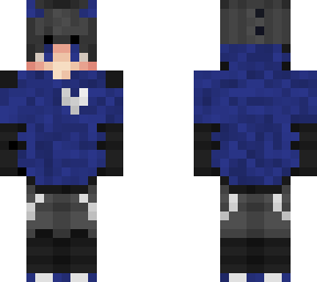 red blue demon boy | Minecraft Skins