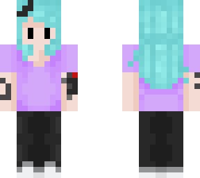 Jaiden cyan hair | Minecraft Skin
