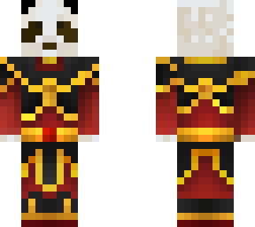 Panda fire bender | Minecraft Skin