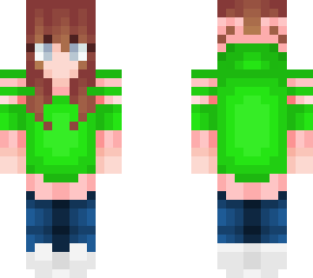 Caitlin - MCCI - Green Geckos Hoodie | Minecraft Skin