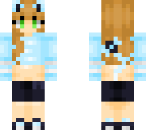 cat ears and tail | Minecraft Skin
