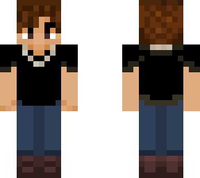 Gender Neutral with Chain Necklace | Minecraft Skin