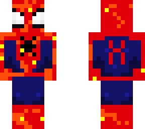lava spider man | Minecraft Skin