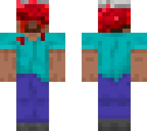 Steves head scratches | Minecraft Skin