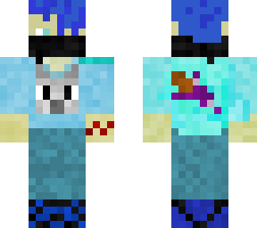 glooms main skin (remade and retextured) now includes a werewolf bite! | Minecraft Skin