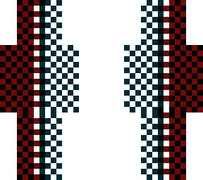 Red + Blue Glitched Checkers DARK VERSION | Minecraft Skin