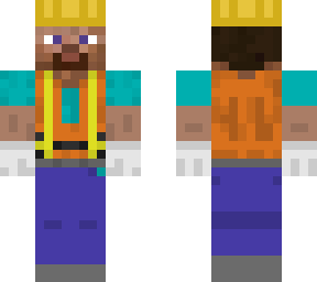 Construction Worker Steve | Minecraft Skin