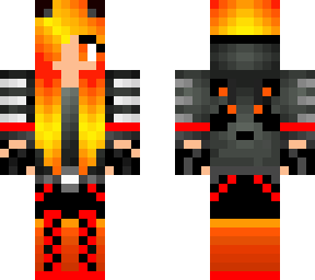 Fire Girl | Minecraft Skin
