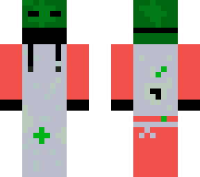 Radioactive Science Lab Scientist Dr Zombie Skin | Minecraft Skin