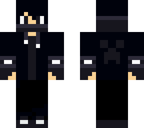 boy in a black hoodie | Minecraft Skins