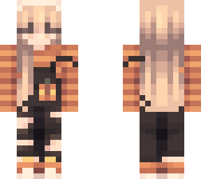 pumpkin spice // feminine | Minecraft Skin