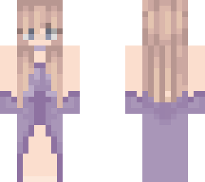 _VirtualGirl_Viola lungo | Minecraft Skin