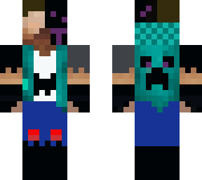 Corrupted Herobrine without eyes | Minecraft Skin