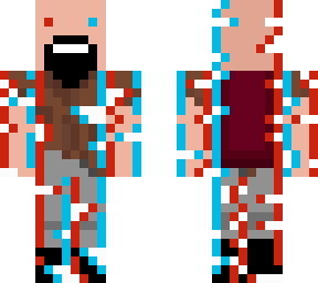 Glitch Infested Notch | Minecraft Skin