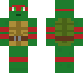 Ninja turtle Raphael | Minecraft Skin