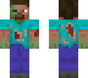 Zombified Injured Steve | Minecraft Skin