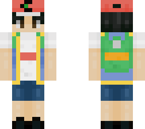 ~*Ash ketchum*~Pokemon | Minecraft Skin