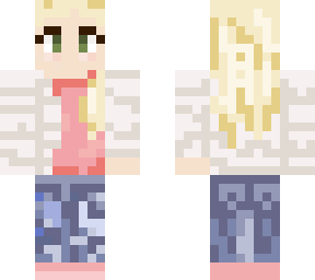 Girl Minecraft Skins Front And Back