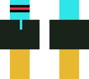 Blue Cyborg with Jacket | Minecraft Skin