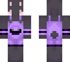 Lavender Overalls, Dark Rabbit | Minecraft Skin
