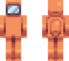 orange crewmate | Minecraft Skin