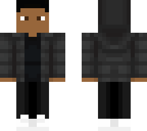 Grey Puffer jacket | Minecraft Skin